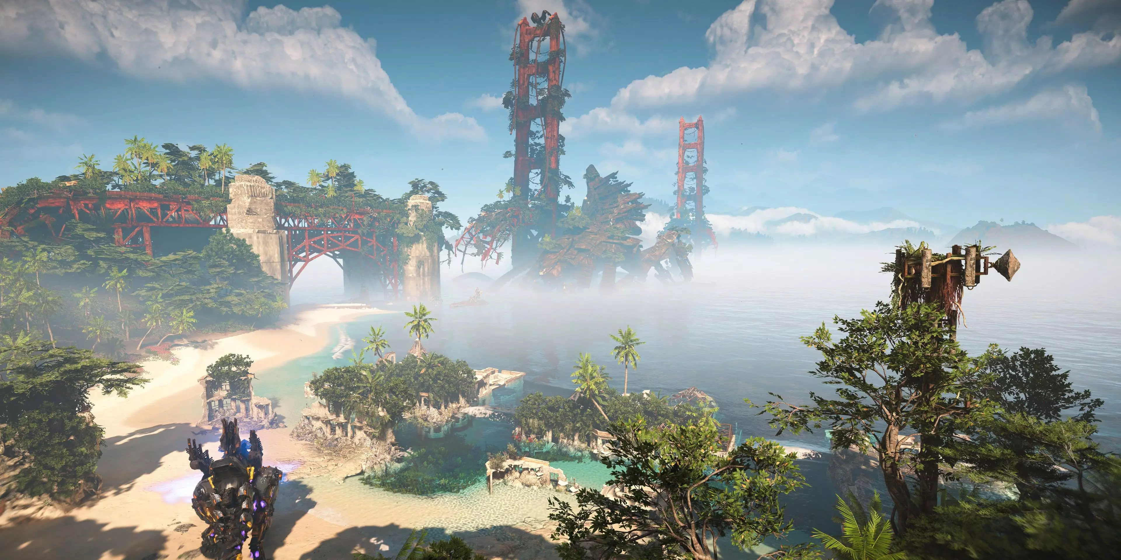 Horizon Forbidden West-vista-point-shrouded-heights-tower-ruins-bridge