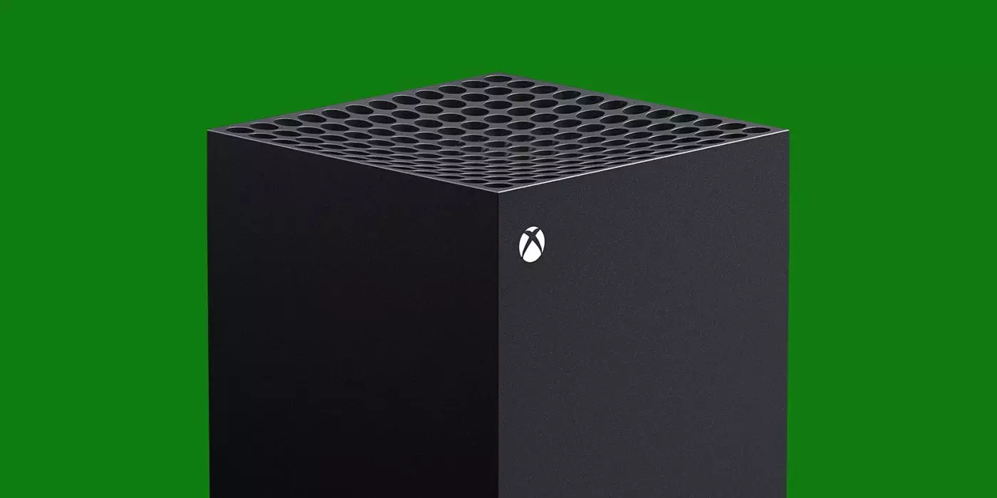 Xbox-Serie x grüner Hintergrund