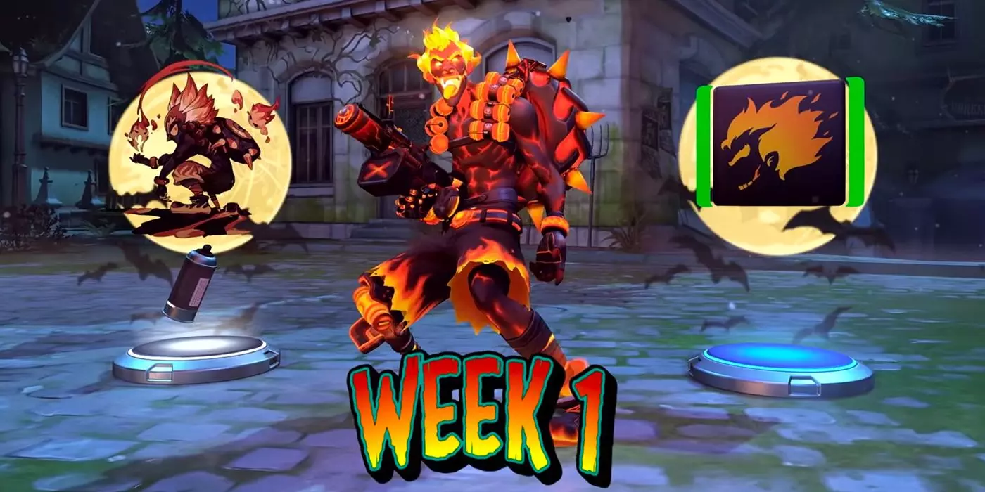 Junkrat halloween terror evenemint inferno skin wike 1 útdaget blizzard