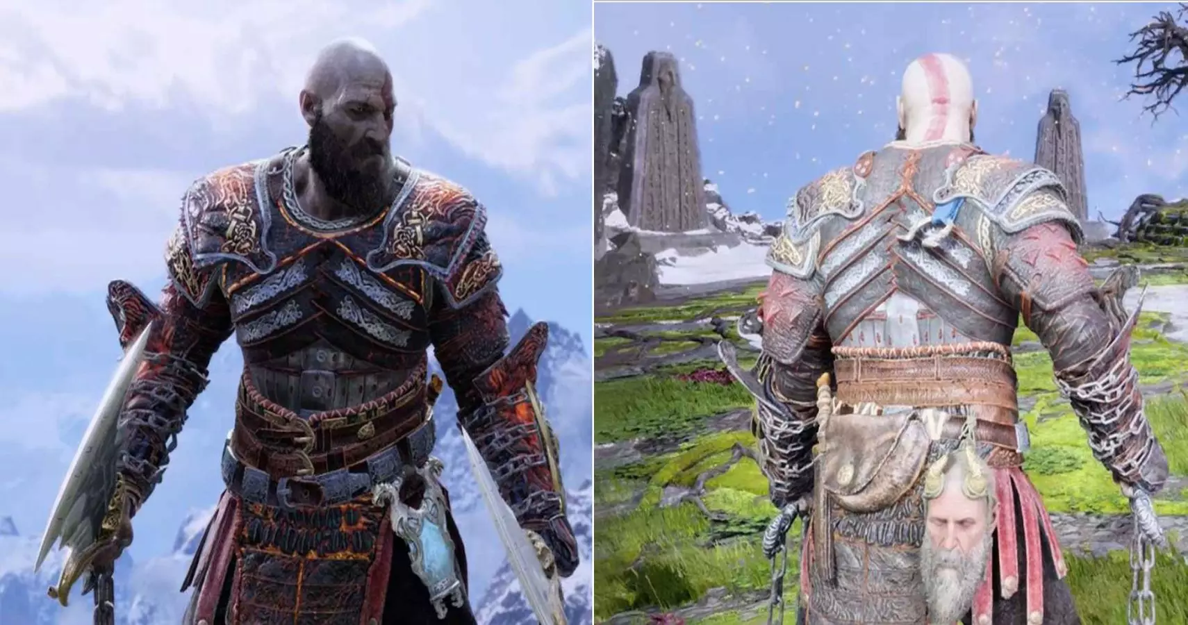 A armadura de cinzas caídas de God of War