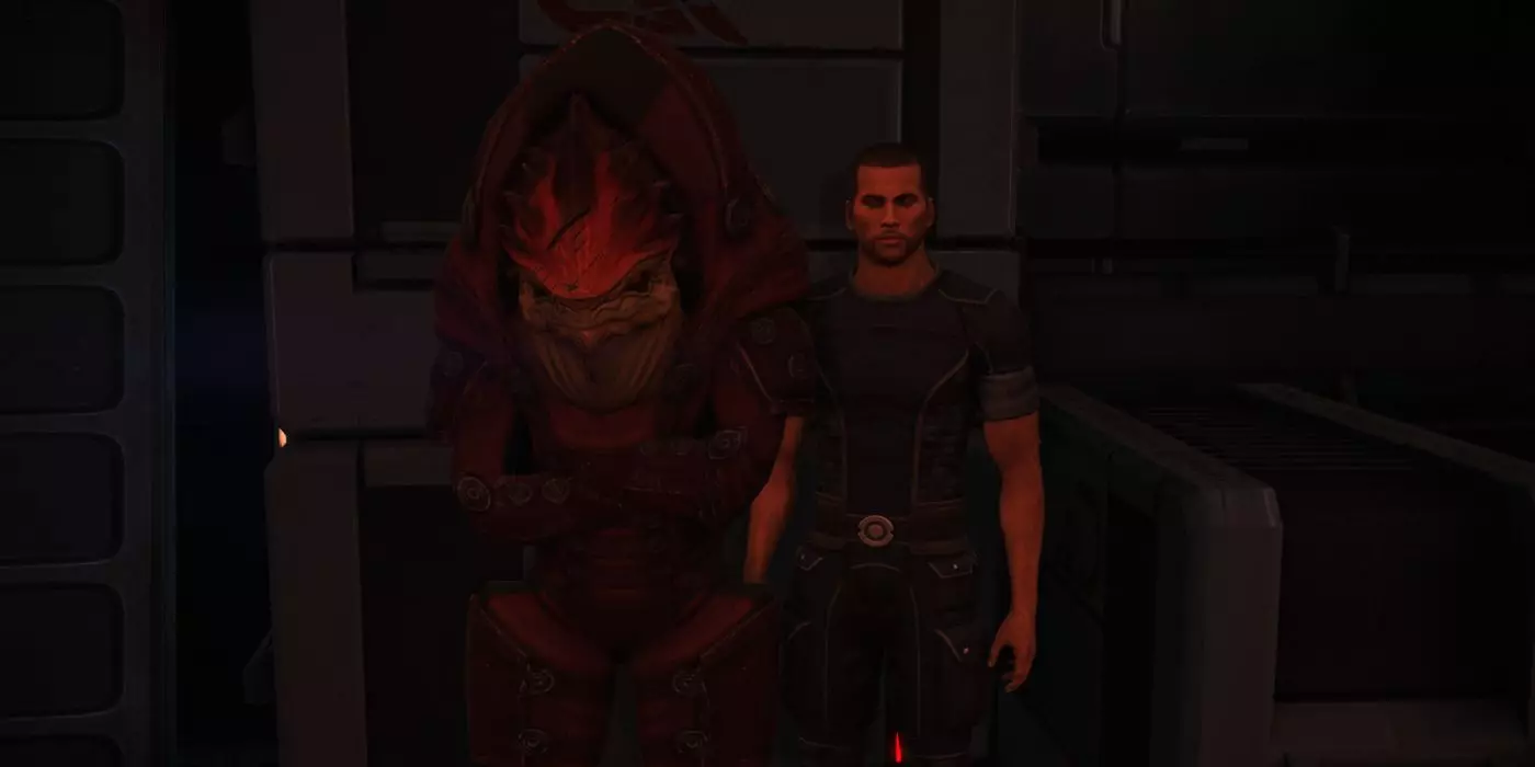 Mass Effect Legendary Edition صورة Wrex و Shepard صنع في وضع الصور