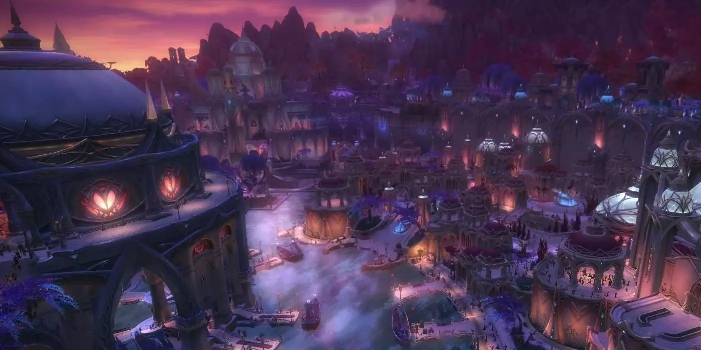 WoW Legion Suramar Di Malam Hari