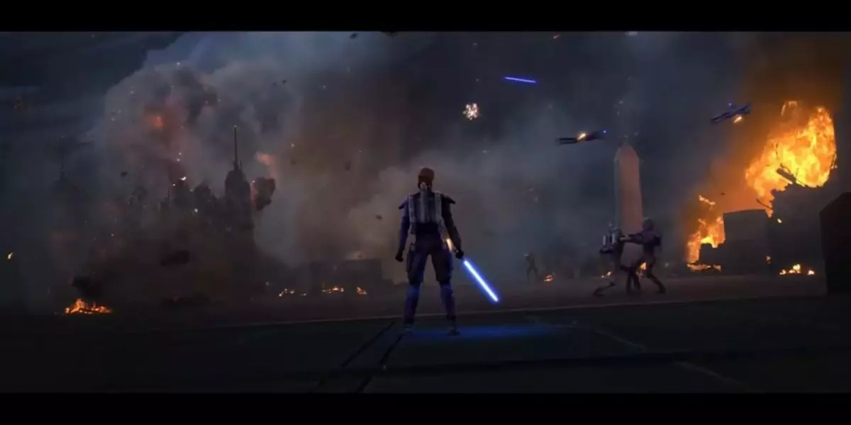 Obi-Wan Kenobi di tengah perang Mandalorian.