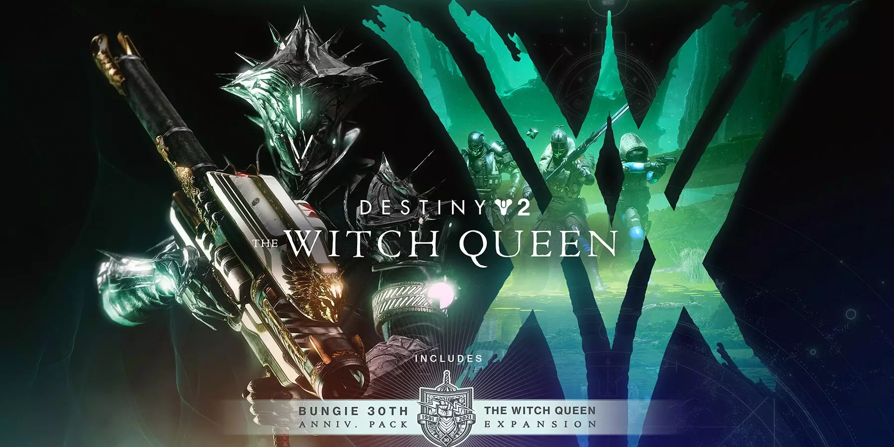 الفن الأساسي لحزمة الذكرى السنوية الـ 30 لـ Destiny 2's Witch Queen.