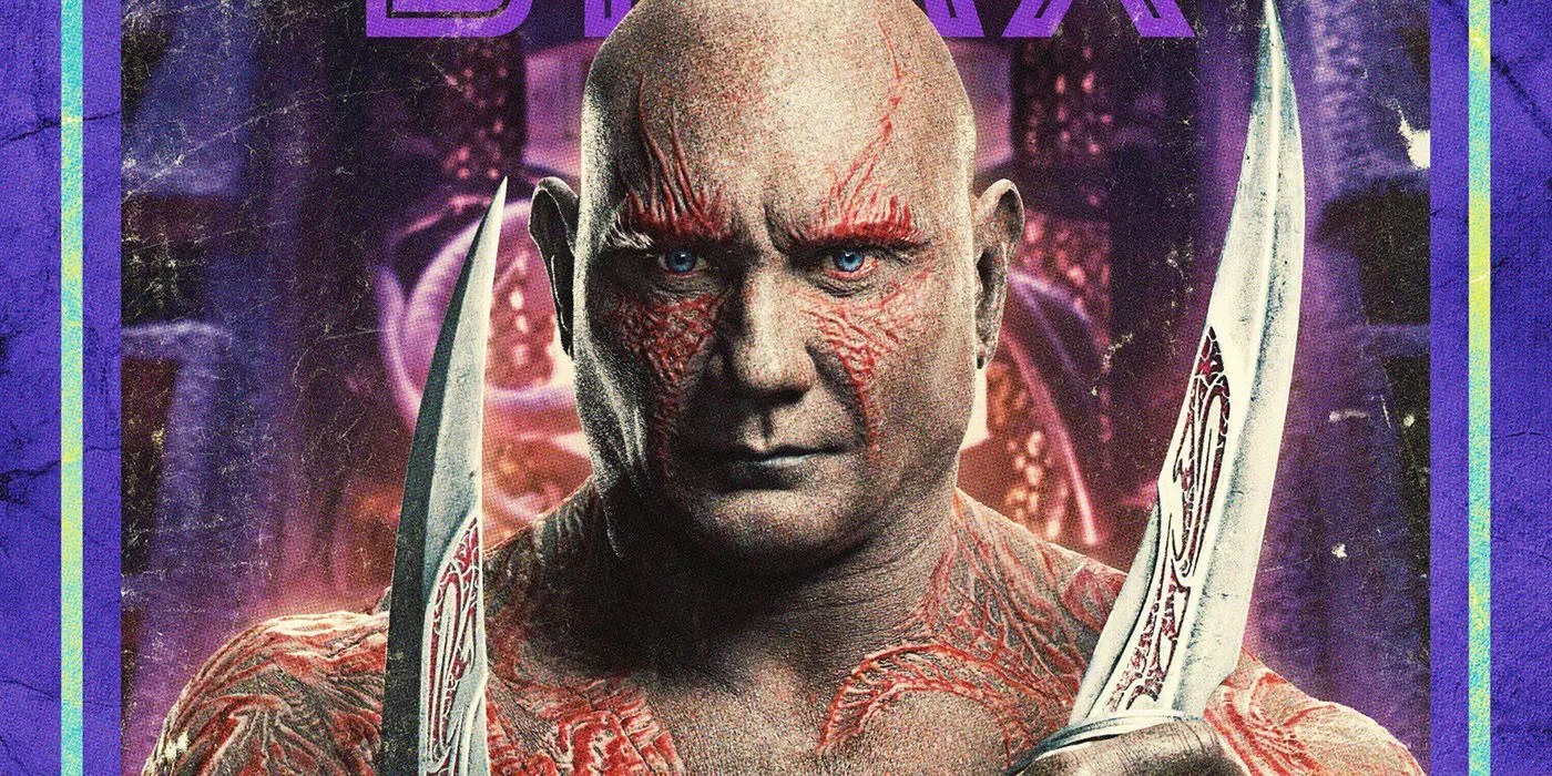 Dave Bautista James Gunn Drax Gardistoj de la Galaksio