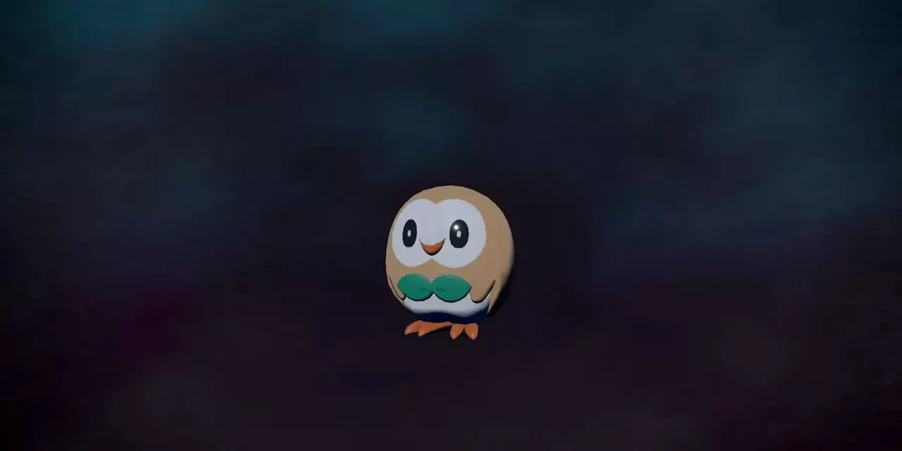 口袋妖怪传奇-aceus-starters-rowlet