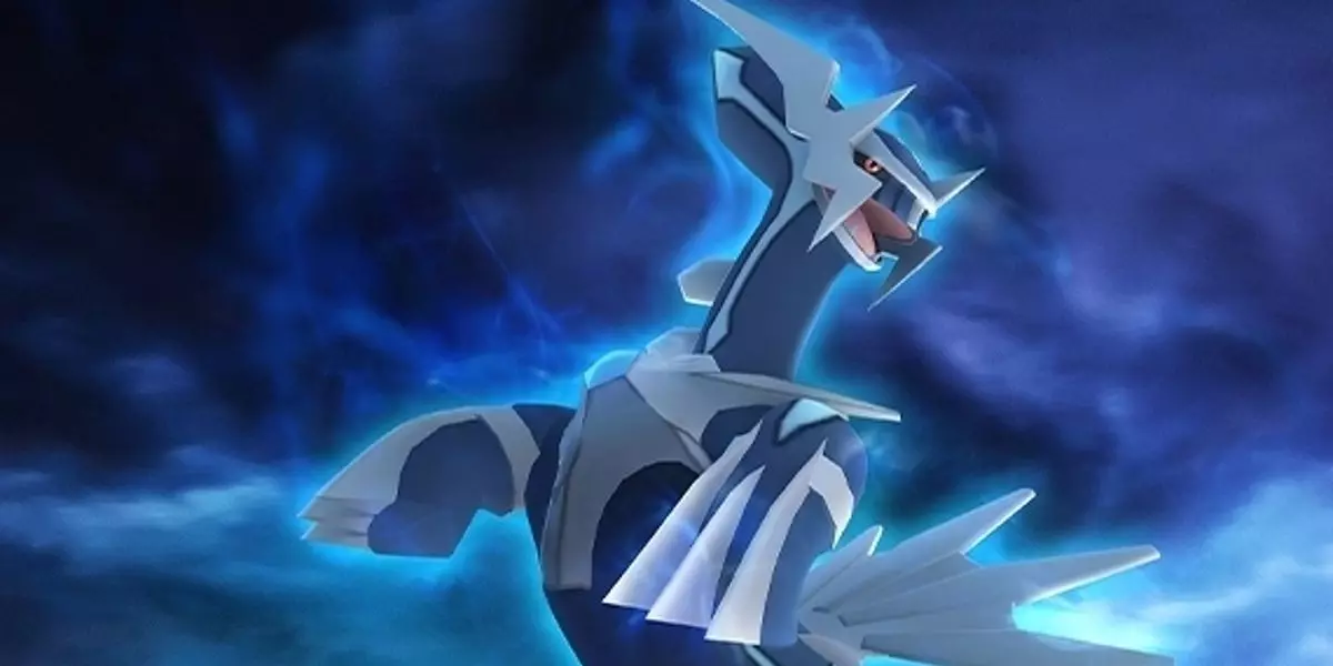 Dialga brilhando.