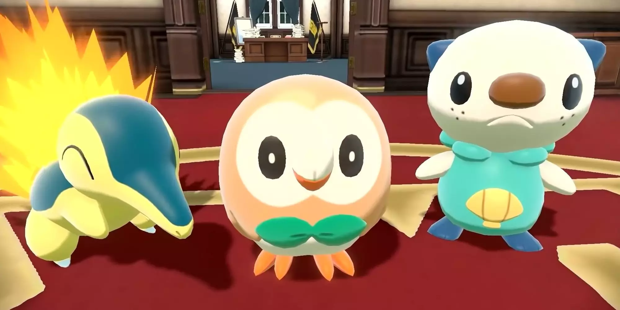 Pokemon Legends: Arceus - Besta náttúran fyrir Rowlet, Cyndaquil og Oshawott