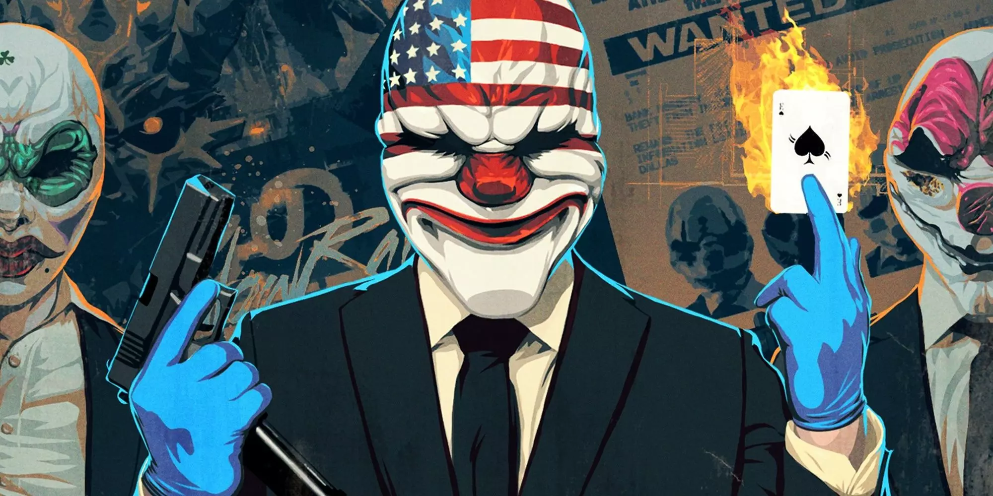 Payday 2 Besättningen efter att ha vunnit Cropped