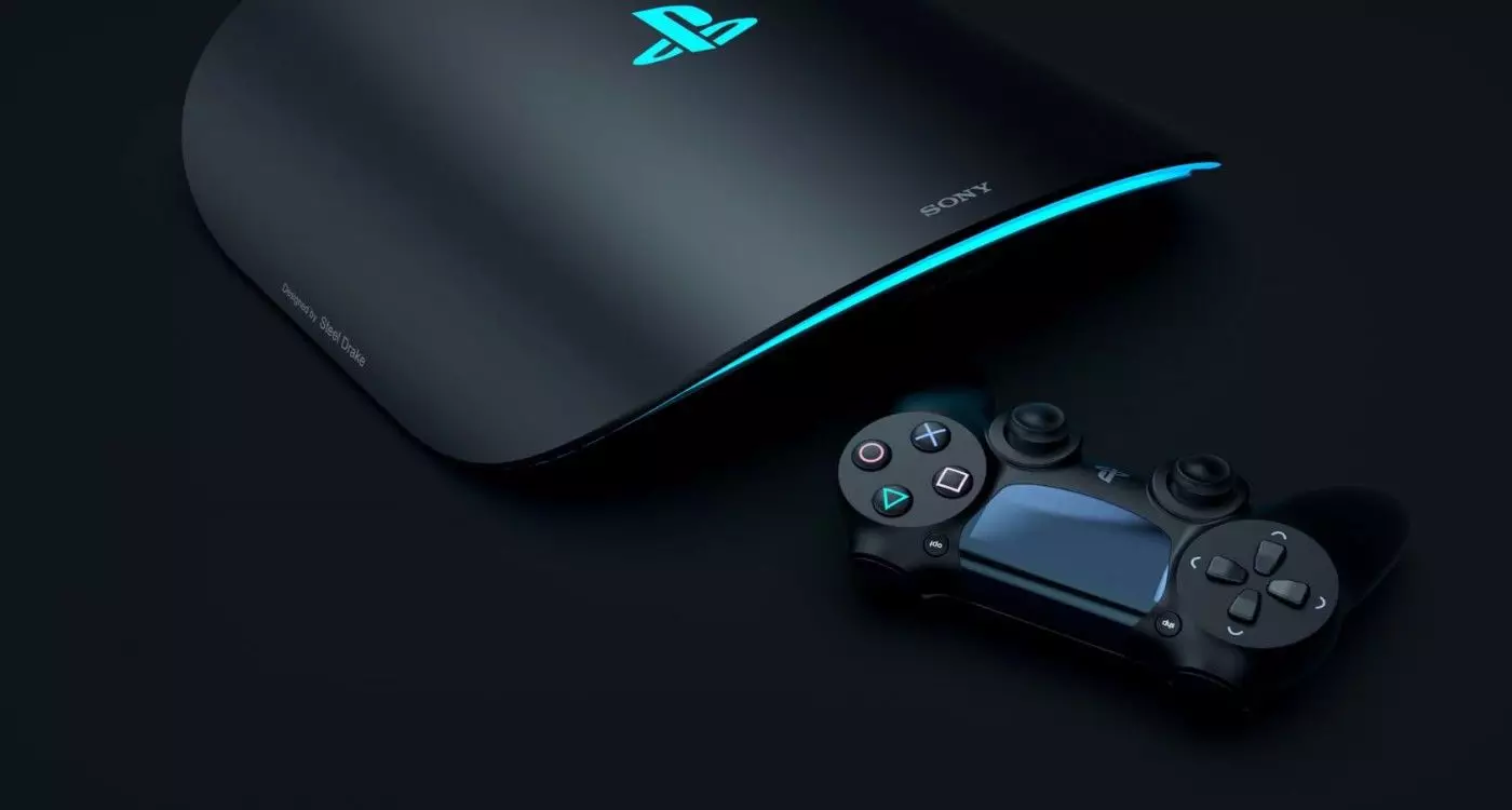 PS5 koncept s kontrolom