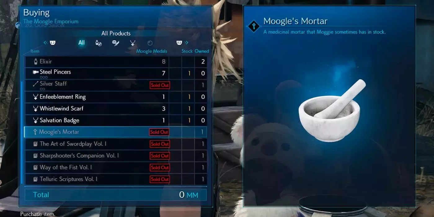 Le mortier Moogle pour la mission Secret Medicine