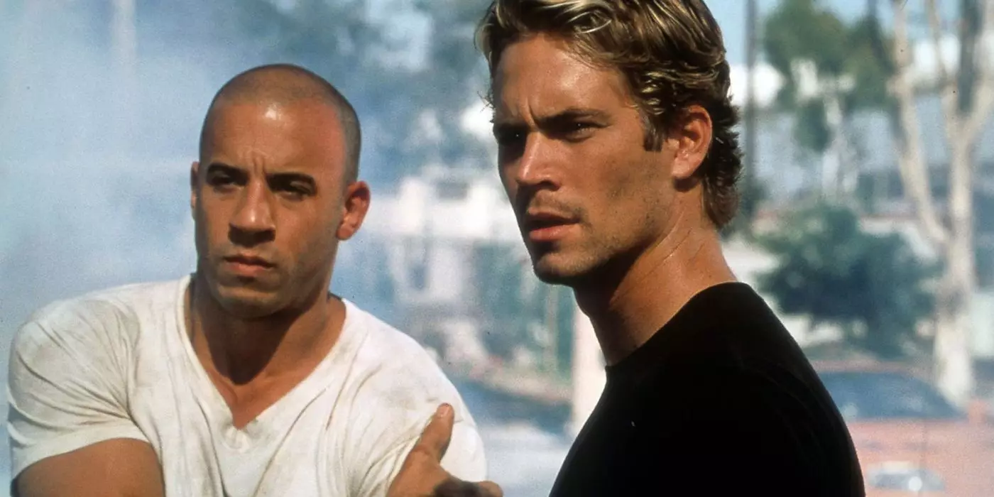 Vin Diesel thiab Paul Walker hauv The Fast and The Furious